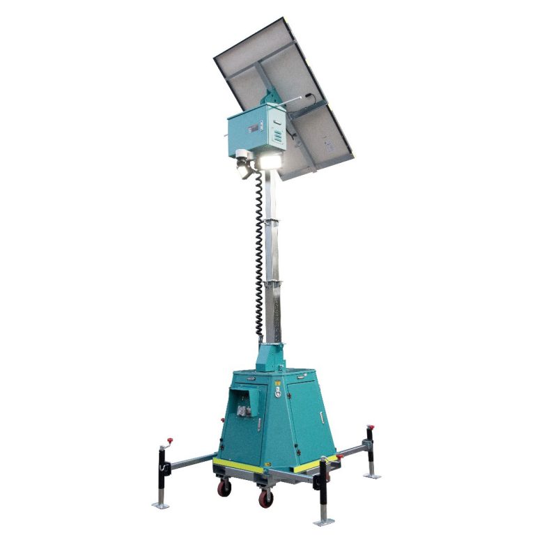 Taper Portable Solar Powered Lighting Tower - Enviro Light Hire